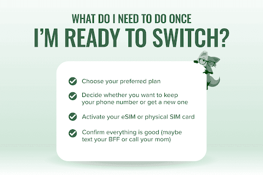 What do I need to switch phone carriers? | Mint Mobile